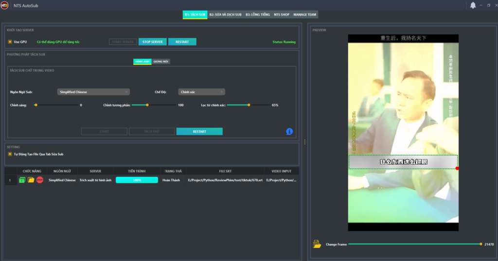 NTS Tool Autosub - NTS Tool