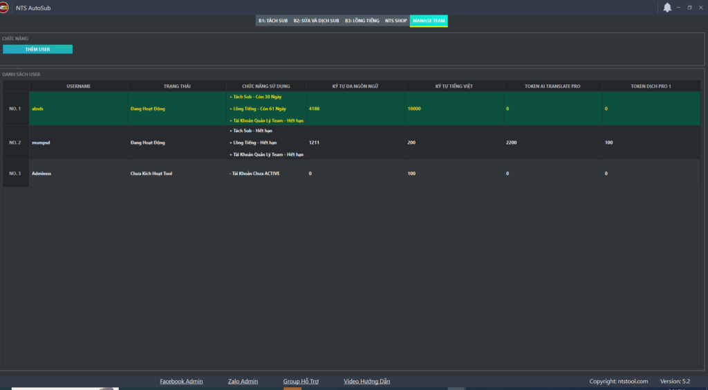 NTS Tool Autosub - NTS Tool