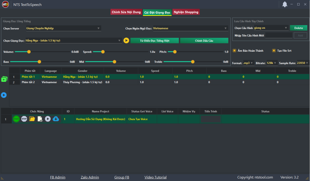 NTS Text To Speech - NTS Tool